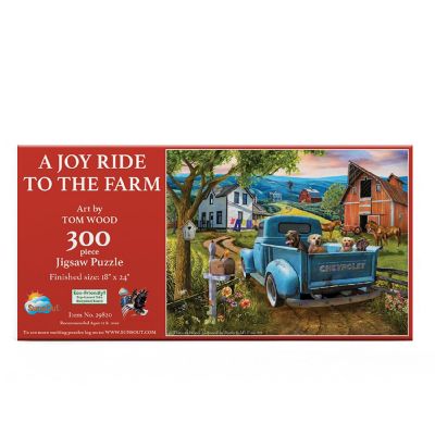 Sunsout A Joy Ride to the Farm 300 pc Jigsaw Puzzle | Oriental Trading