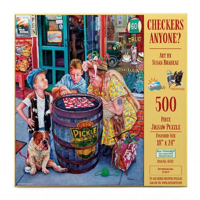 Sunsout Checkers Anyone? 500 pc Jigsaw Puzzle | Oriental Trading