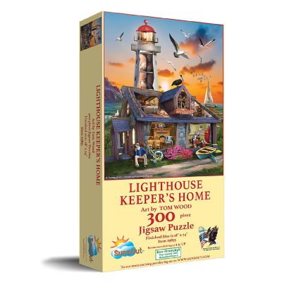 Sunsout Lighthouse Keepers Home 300 pc Jigsaw Puzzle | Oriental Trading