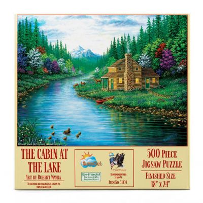 Sunsout The Cabin on the Lake 500 pc Jigsaw Puzzle | Oriental Trading