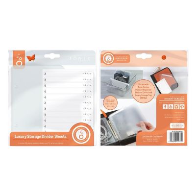 Tonic Luxury Storage Divider Sheets-10 Dividers With 12 Labels ...
