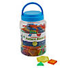 Translucent Shape Multicolor Plastic Counters in Jar – 140 Pc ...