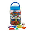 Translucent Shape Multicolor Plastic Counters in Jar – 140 Pc ...