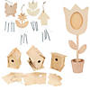 Value DIY Unfinished Wood Spring Craft Assortment - 36 Pc. | Oriental ...