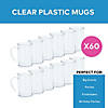 Versatile Clear Plastic Mugs with Handles - 60 Pc. | Oriental Trading