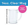 Versatile Clear Plastic Mugs with Handles - 60 Pc. | Oriental Trading