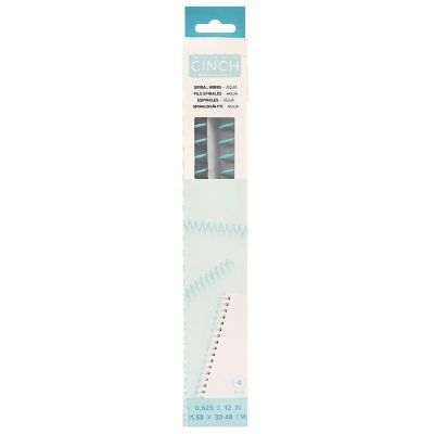 We R Memory Keepers Cinch Spiral Wires 4/Pkg-Aqua | Oriental Trading