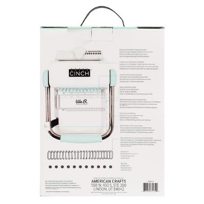 We R Memory Keepers The Cinch Book Binding Machine Version 2 White Aqua 71050-9 | Oriental Trading