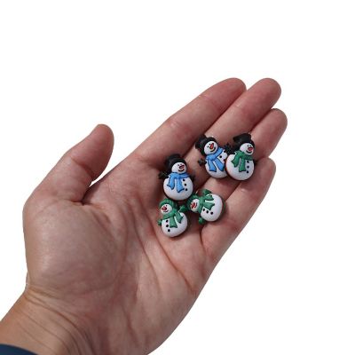Winter Crafting Button Set, 100-Pack Assorted Snowman, Snowball and ...