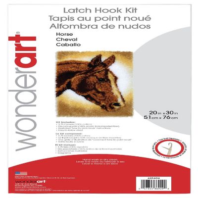 Wonderart Classic Latch Hook Kit 20"X30"-Horse