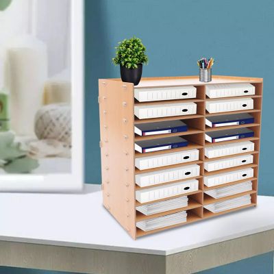 Wooden Paper Tray Organizer