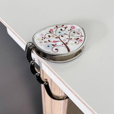 Wrapables Stylish Purse Hook Hanger, Foldable Handbag Table Hanger ...