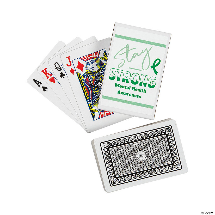 Awareness Ribbon Playing Cards with Personalized Box - 12 Pc.