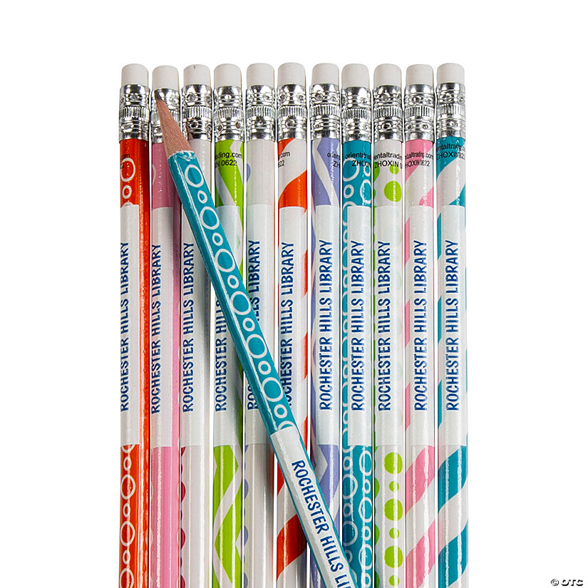 Bulk 144 Pc. Personalized Fun Print Pencils | Oriental Trading
