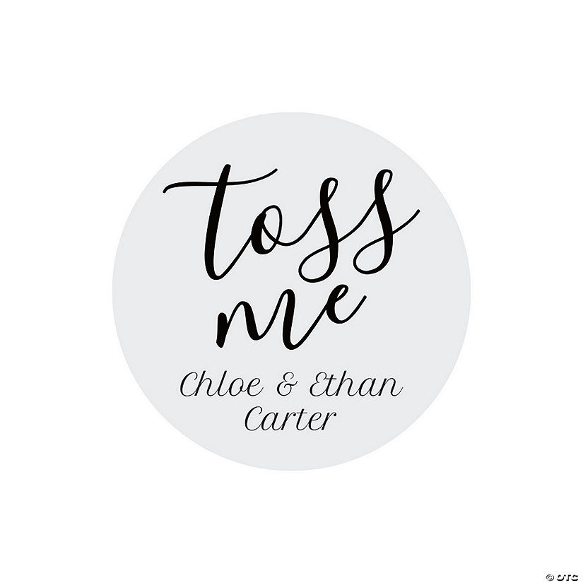 Bulk 144 Pc. Personalized Toss Me Confetti Stickers - Discontinued