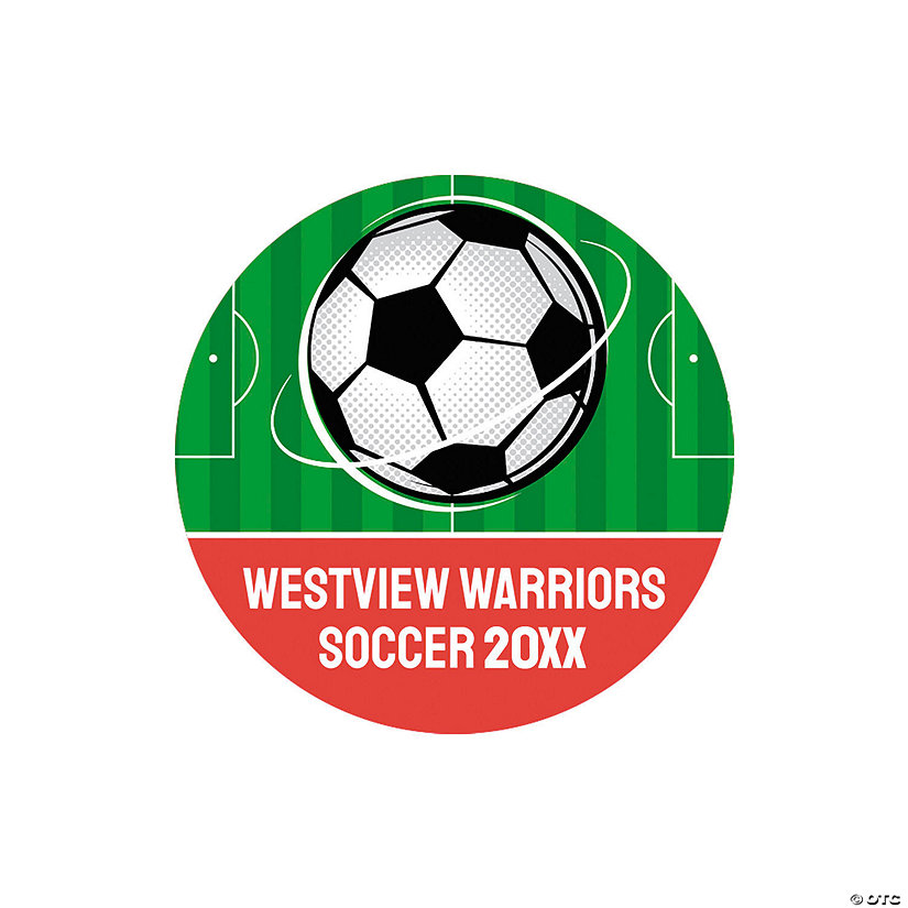 Bulk 48 Pc. Personalized Soccer Favor Stickers | Oriental Trading