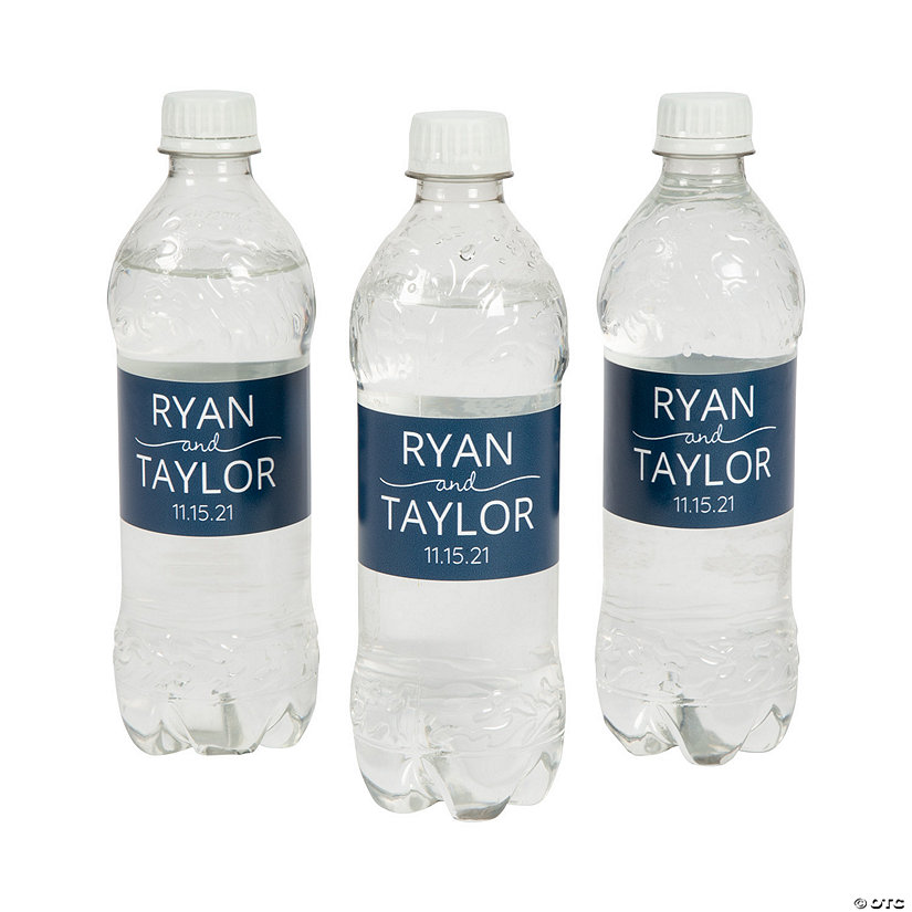 Bulk 50 Pc. Personalized Names Water Bottle Labels - Discontinued