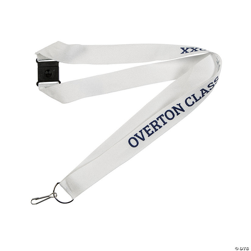 Bulk 72 Pc. Personalized Graduation Class Year White Nylon Breakaway ...