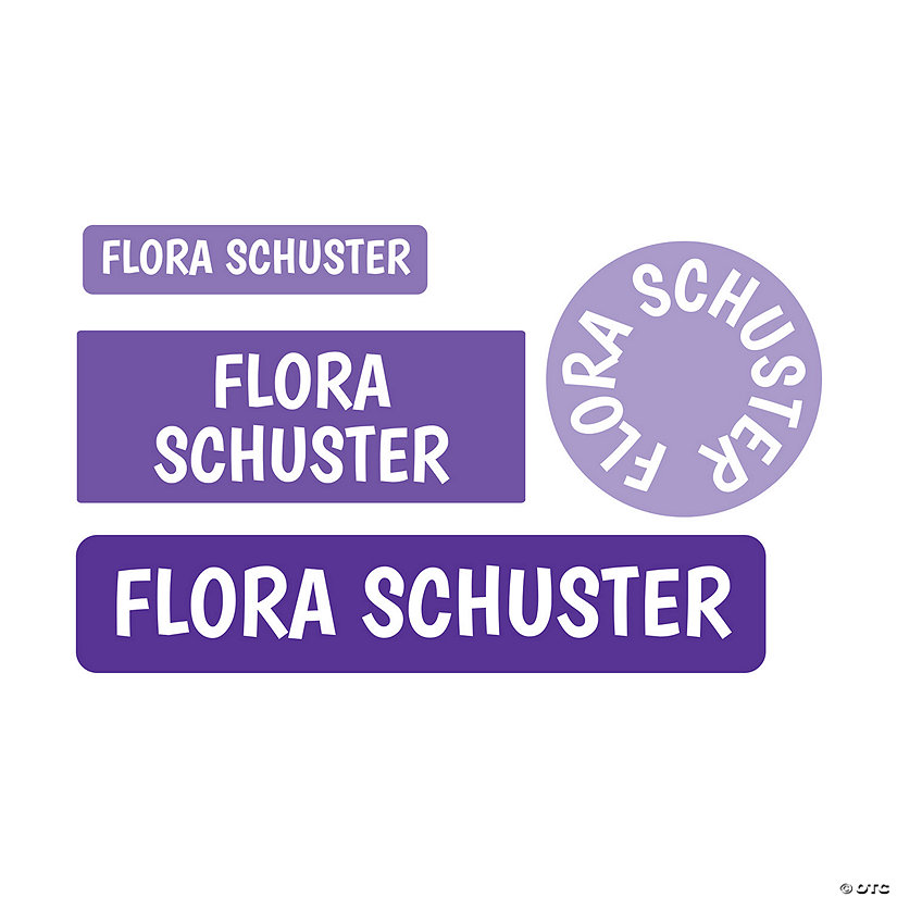 Bulk 72 Pc. Personalized Name ID Sticker Labels | Oriental Trading