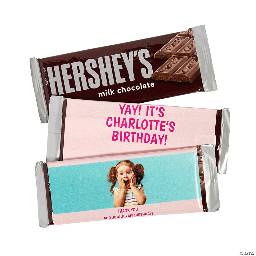 Custom Photo Birthday Candy Bar Labels - 12 Pc. | Oriental Trading