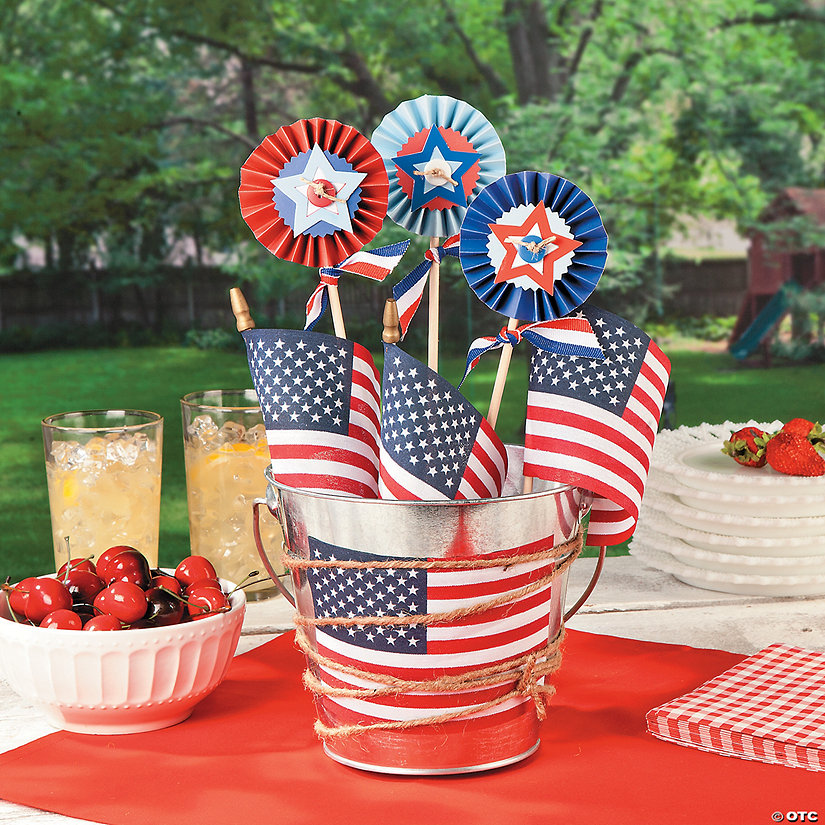 Flag Bucket Idea | Oriental Trading