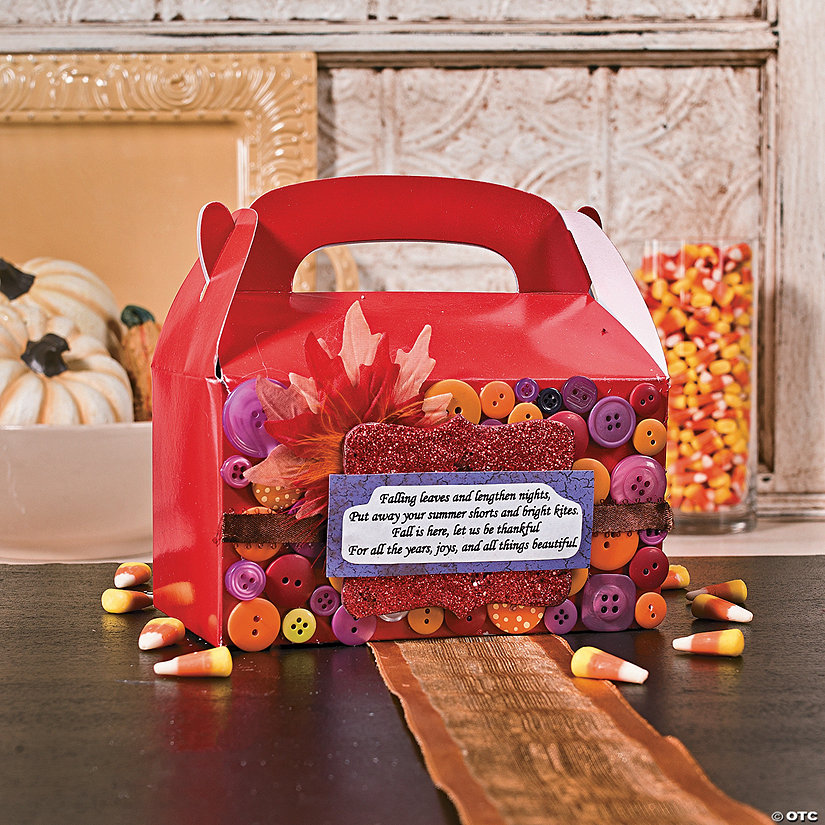Large Fall Treat Boxes Idea | Oriental Trading