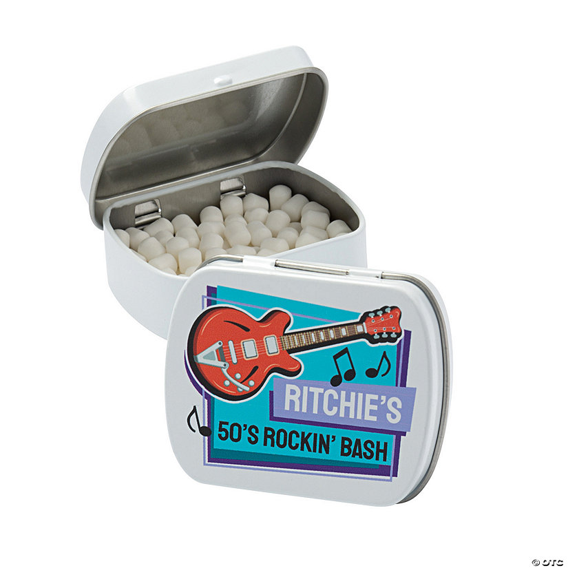Personalized 50s Mint Tins - 24 Pc.