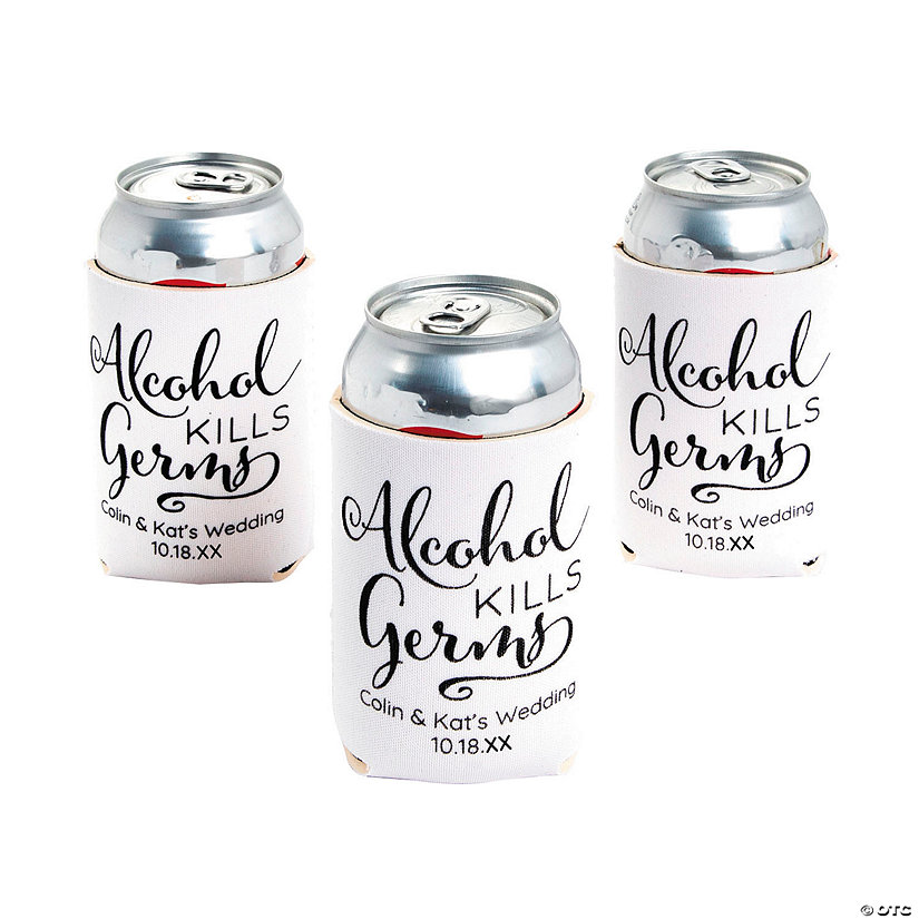 Personalized Alcohol Kills Germs Can Coolers - 48 Pc.