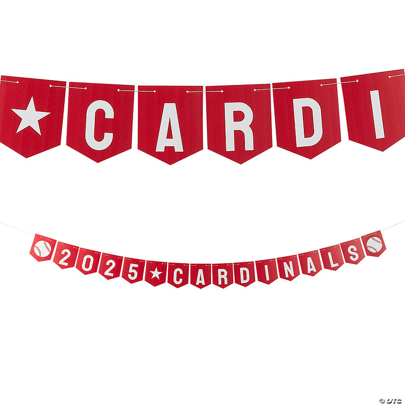Personalized Baseball Party Pennant Garland - 16 Pc. | Oriental Trading