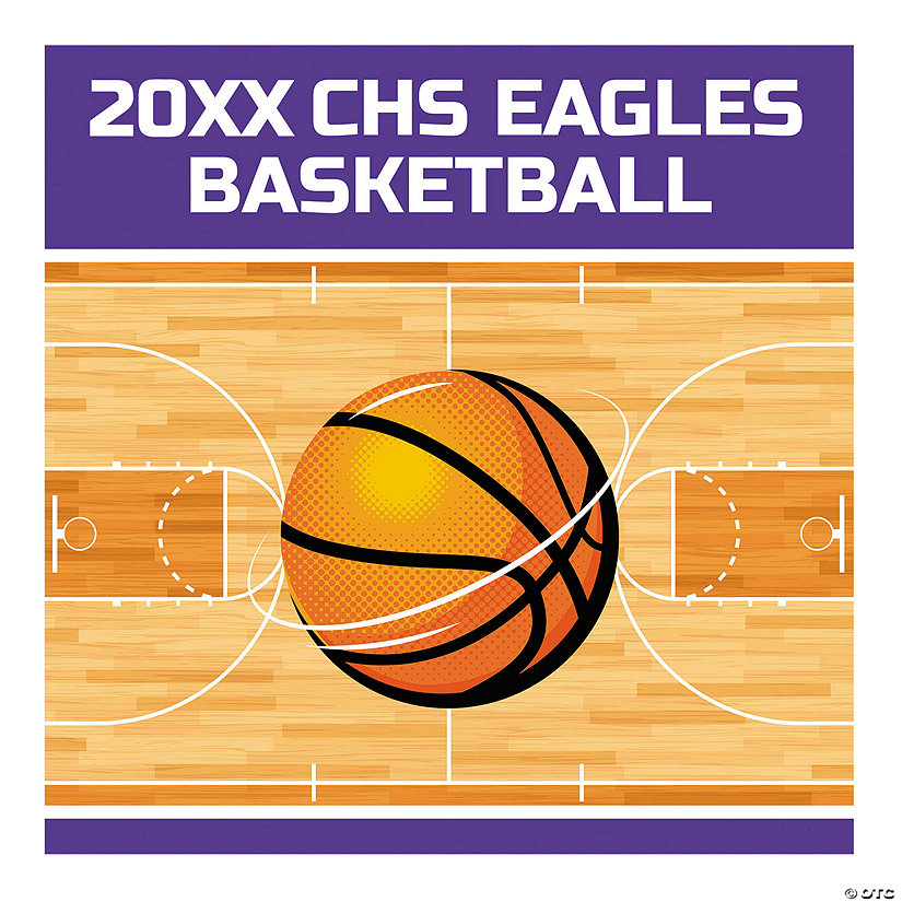 Personalized Basketball Party Backdrop Banner | Oriental Trading