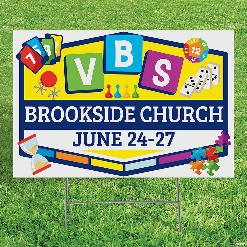 Personalized Board Game VBS Yard Sign | Oriental Trading