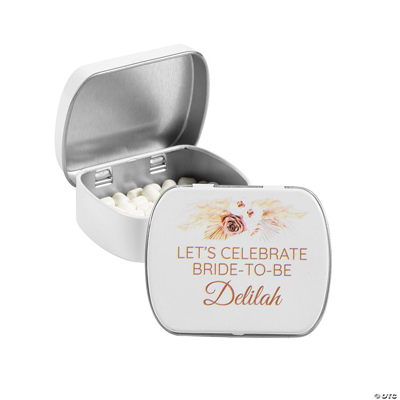 Personalized Boho Mint Tins - 24 Pc.