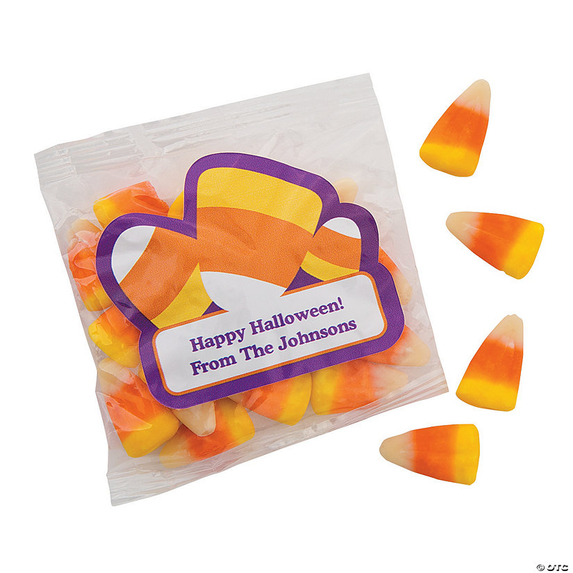 Personalized Candy Corn Treat Packs