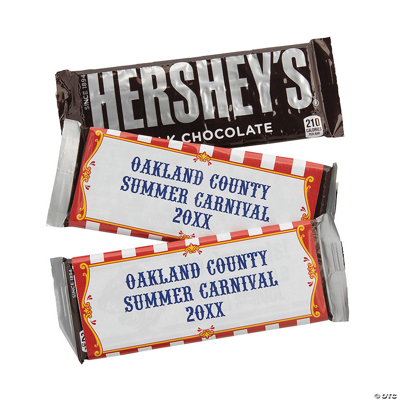Personalized Carnival Candy Bar Sticker Labels - 12 Pc. | Oriental Trading