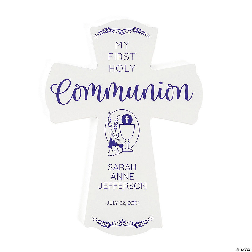 Personalized First Communion Cross | Oriental Trading