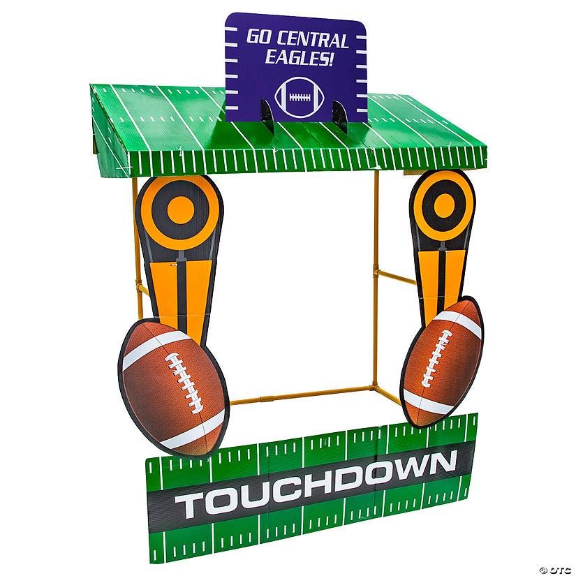 Personalized Football Tabletop Hut with Frame - 7 Pc.