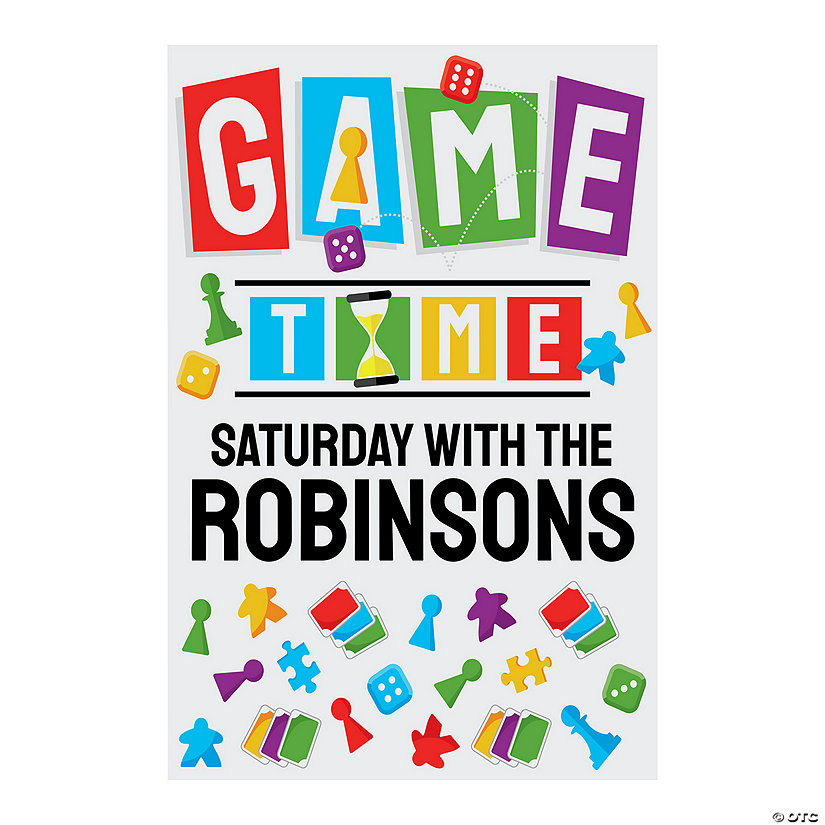 Personalized Game Night Welcome Sign | Oriental Trading