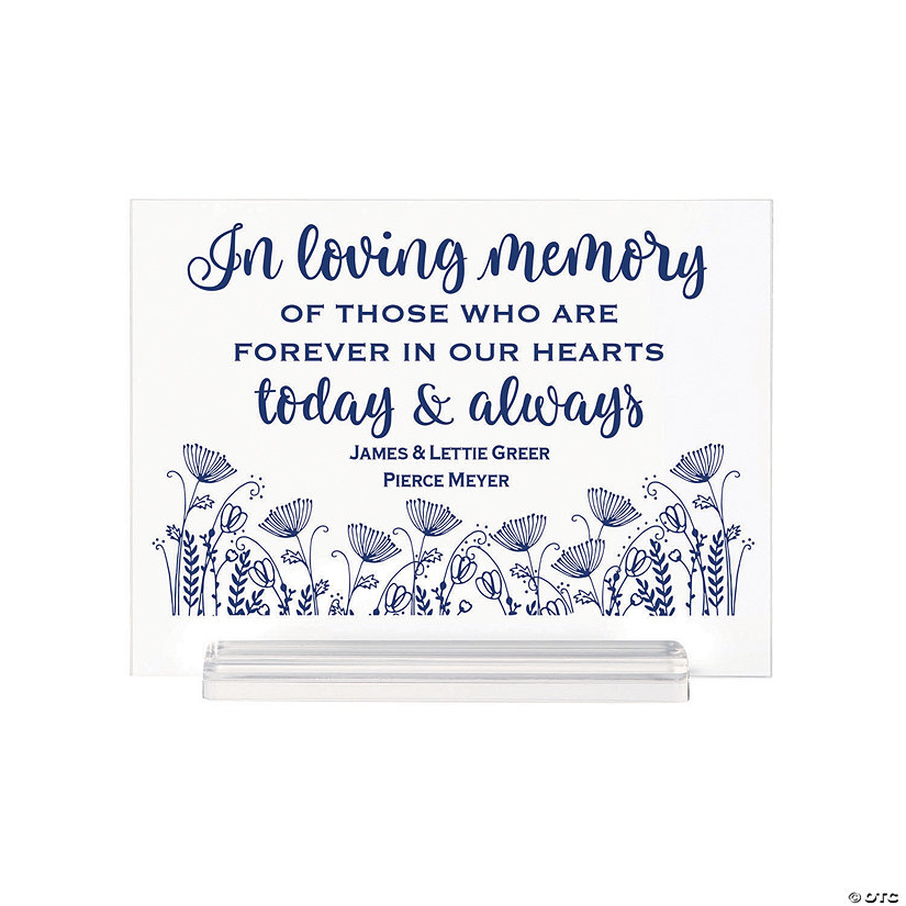 Personalized In Loving Memory Acrylic Sign