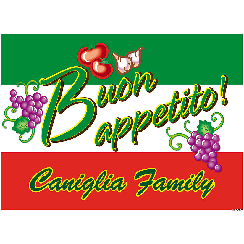 Personalized Italian Night Yard Sign - Discontinued