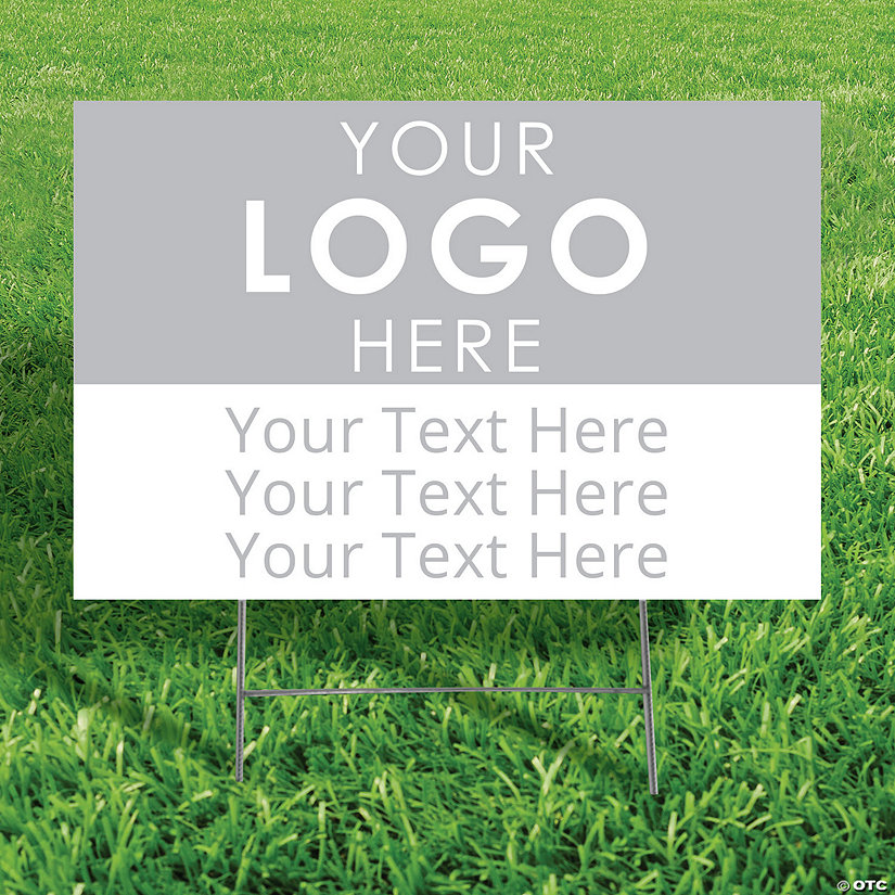 Personalized Logo & Text Yard Sign | Oriental Trading