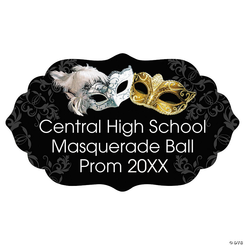 Personalized Masquerade Ball Cardboard Arch Sign | Oriental Trading