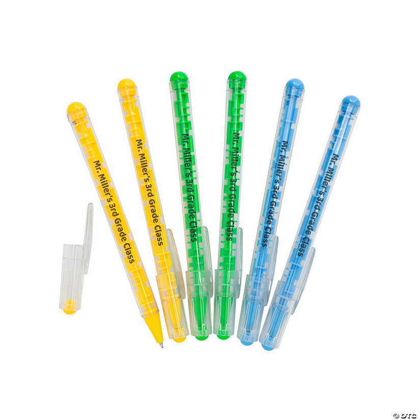 Personalized Maze Puzzle Pens - 24 Pc.