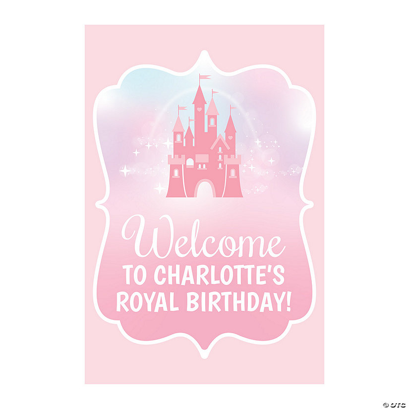 Personalized Princess Party Welcome Sign - Discontinued