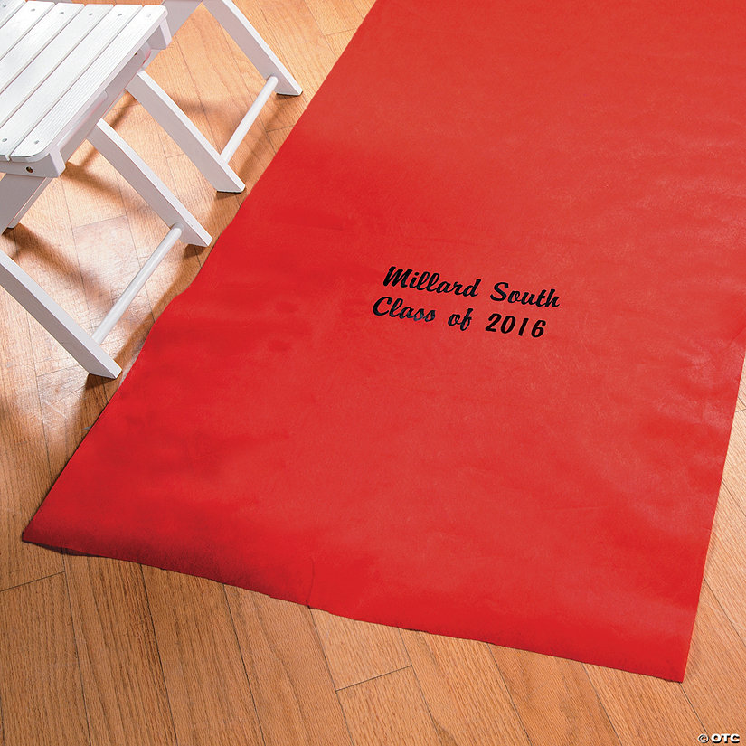 Personalized Red Graduation Aisle Runner - Discontinued