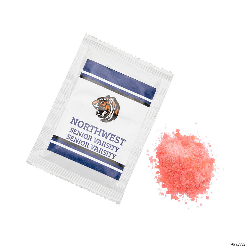 Personalized School Spirit Popping Candy Packs - 36 Pc.