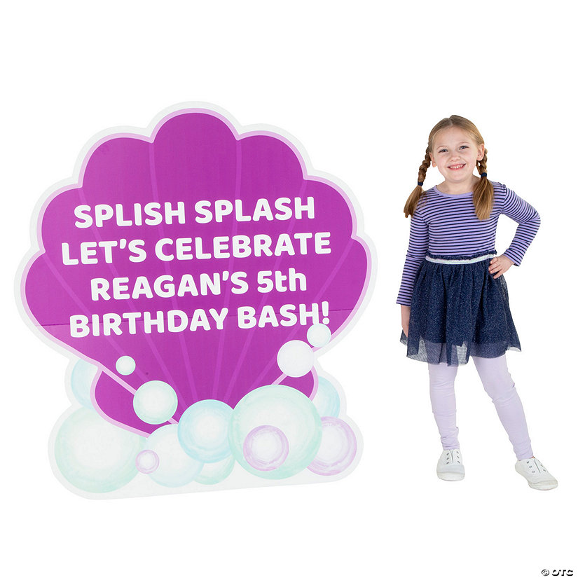 Personalized Sea Shell Cardboard Cutout Stand-Up