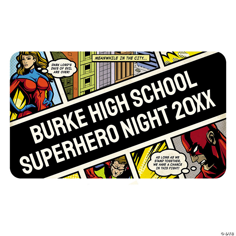 Personalized Superhero Arch Sign | Oriental Trading