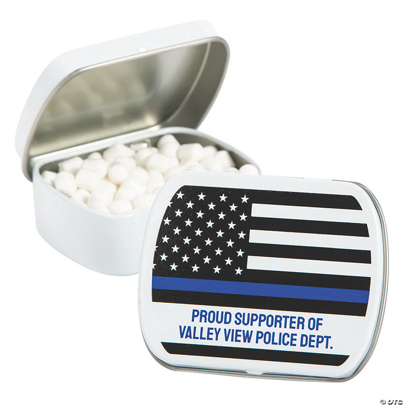 Personalized Thin Line Mint Tins - 24 Pc.