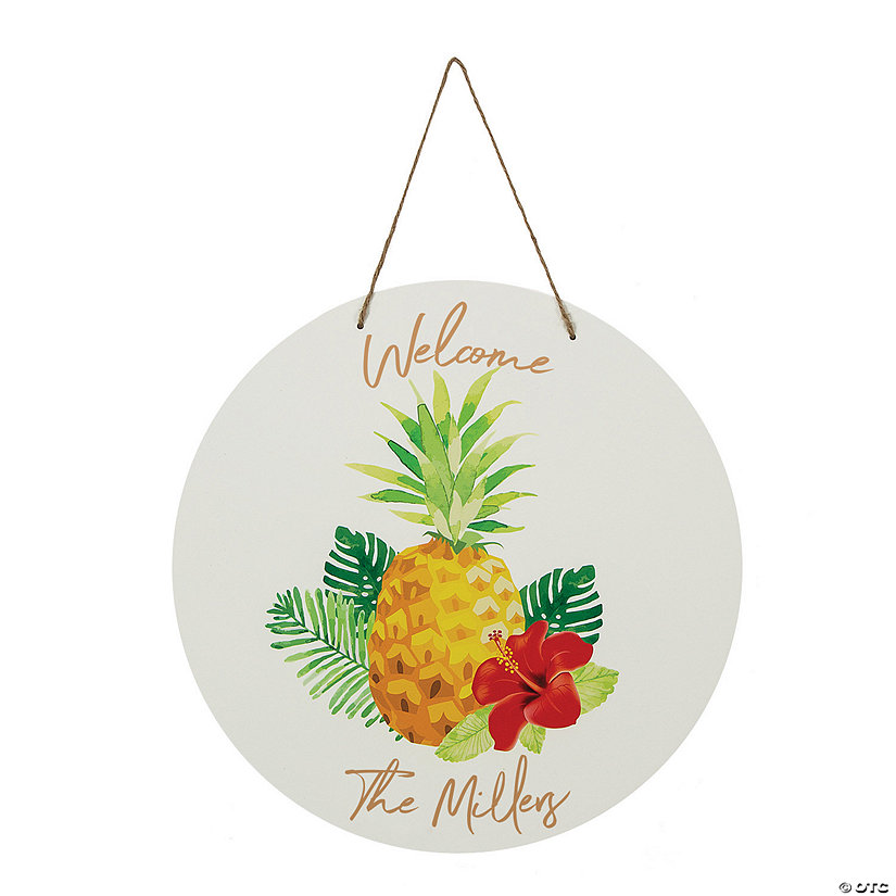 Personalized Tropical Door Sign | Oriental Trading