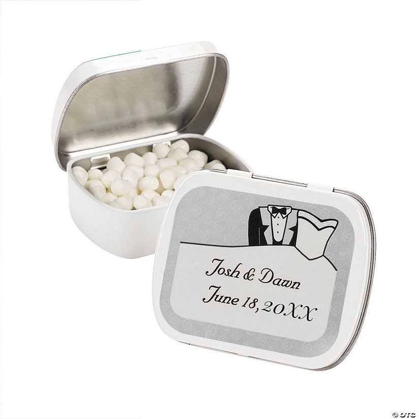 Personalized Wedding Mint Tins - 24 Pc.